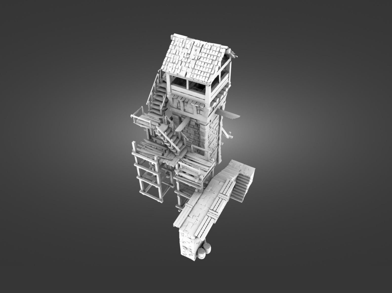 Watchtower – STL Files for 3D Printing Medieval, Fantasy Scenery for ...