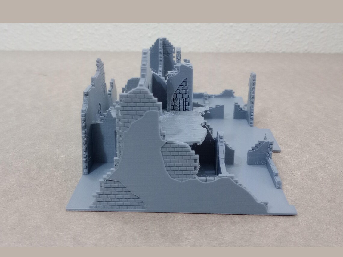 Stalingrad Building Total Ruin STL Files for 3D Printing WW2 Scenery ...