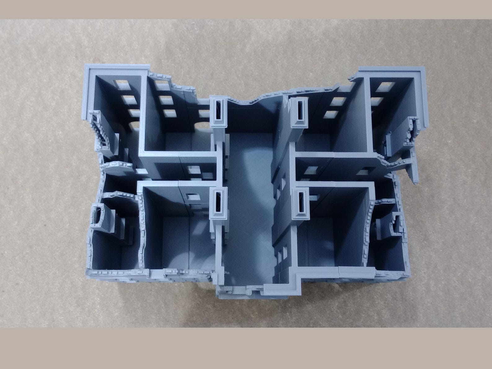 Stalingrad Large Building Ruin STL Files for 3D Printing WW2 Scenery ...