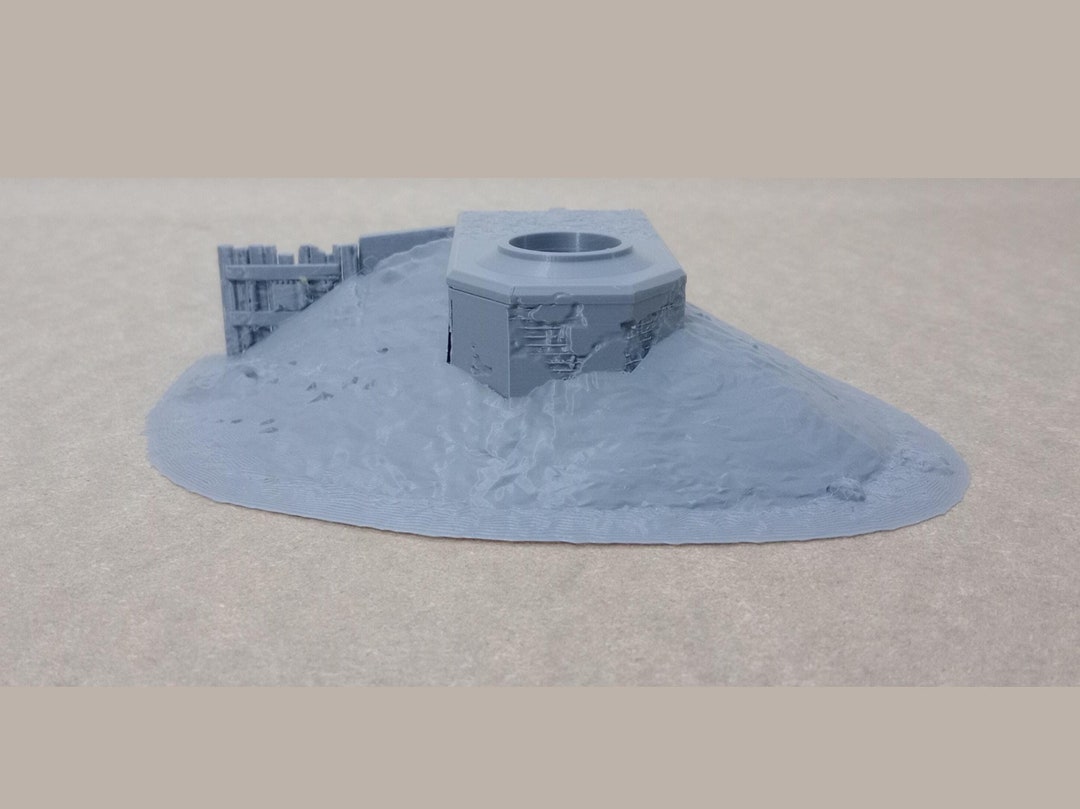 Tobruk Bunker STL Files for 3D Printing WW2 Miniature Scenery for ...