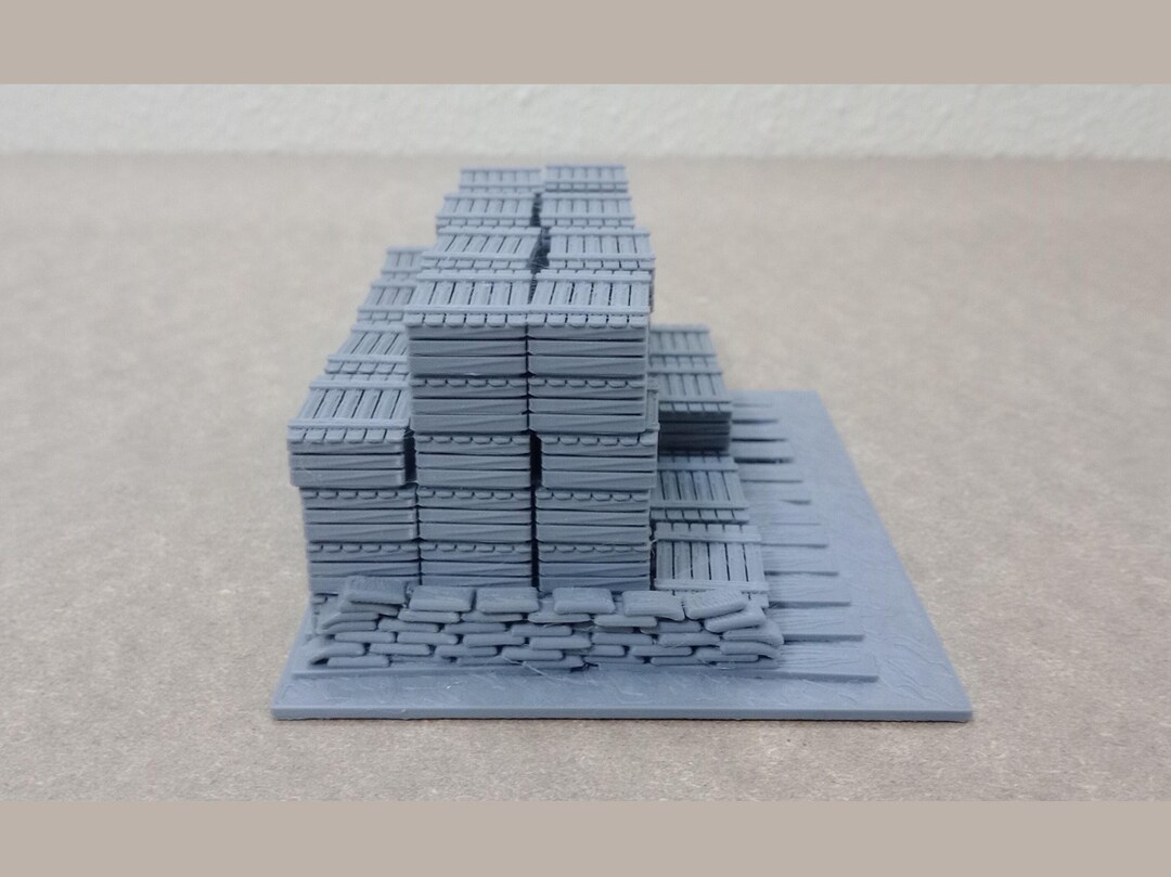 Large Ammo Dump – STL Files for 3D Printing – WW2 Miniature Scenery for ...