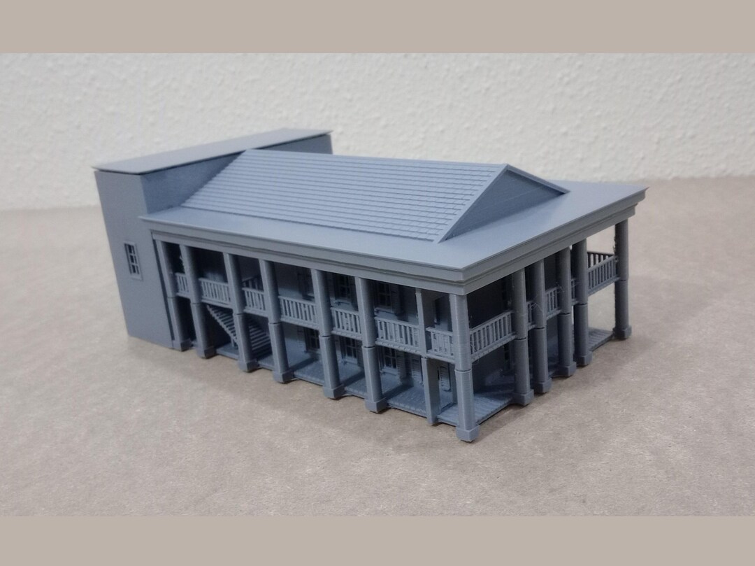 Southern Plantation House 1 STL Files for 3D Printing ACW Miniature ...