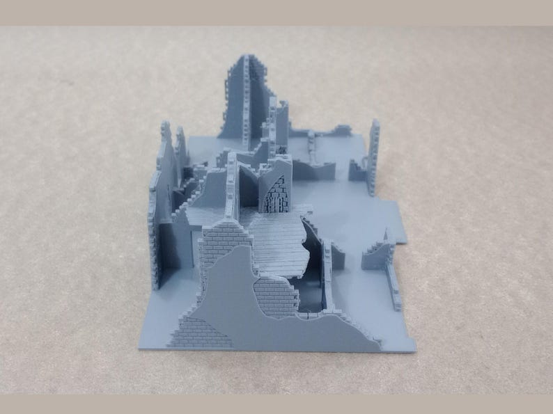 Stalingrad Building Total Ruin STL Files for 3D Printing WW2 Scenery ...