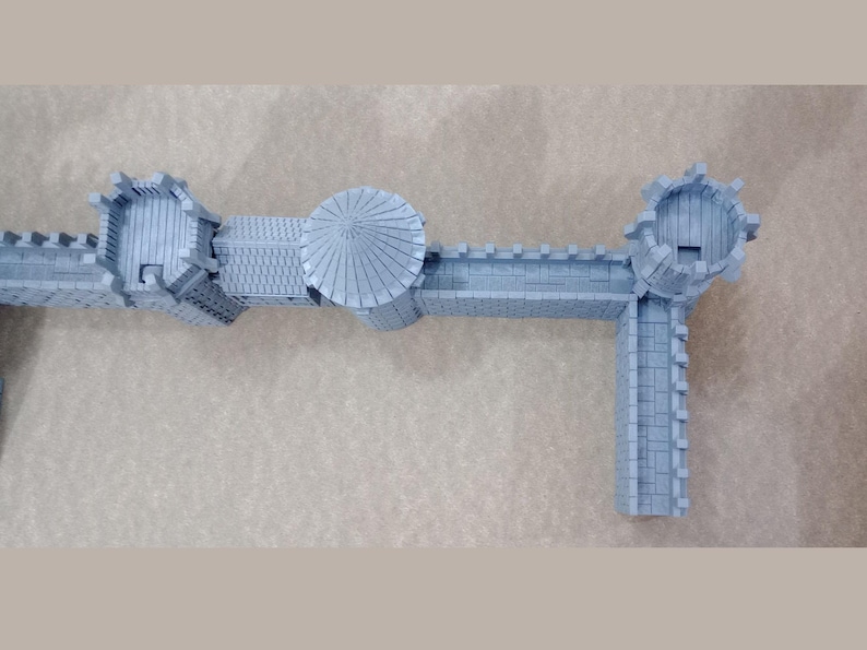 Fortress Walls – STL Files for 3D Printing Medieval, Fantasy Scenery ...