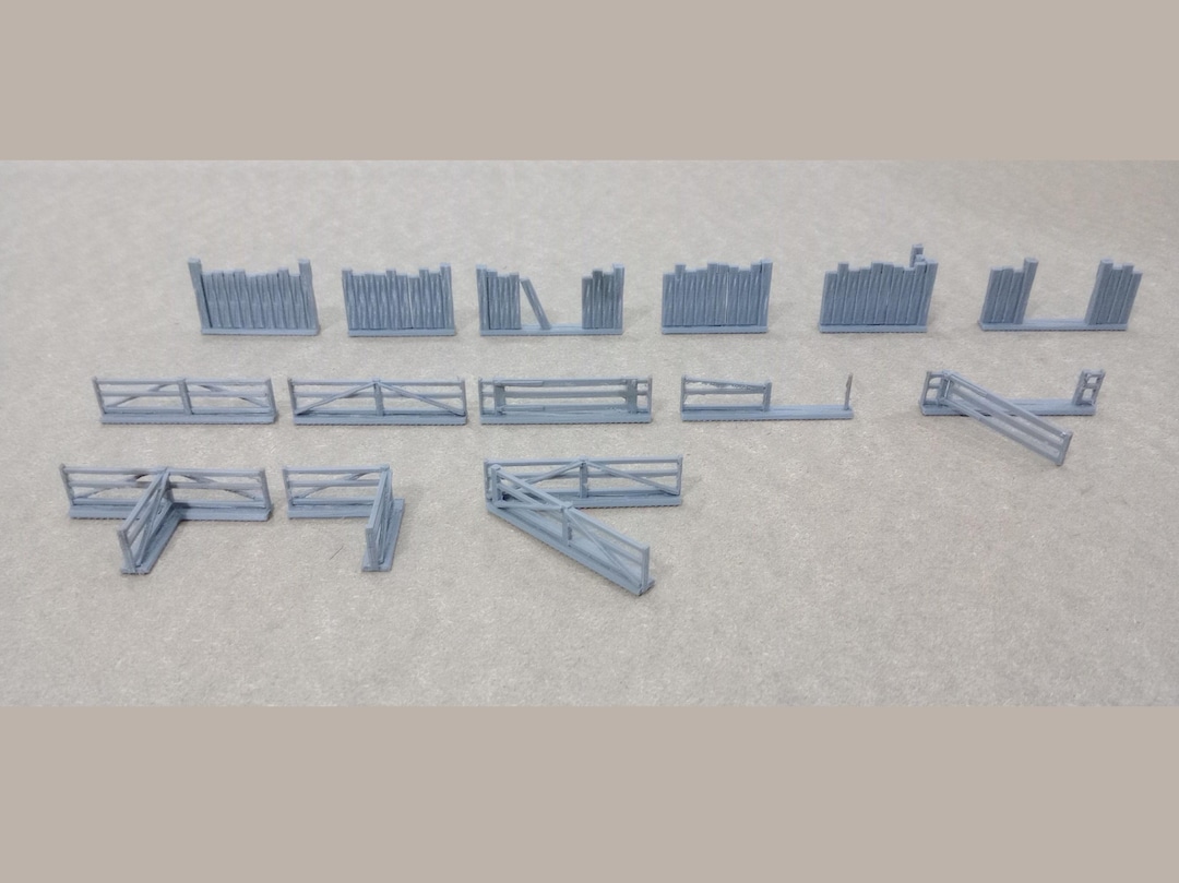 Fences Pack – STL Files for 3D Printing – ACW, Wild West Scenery for ...