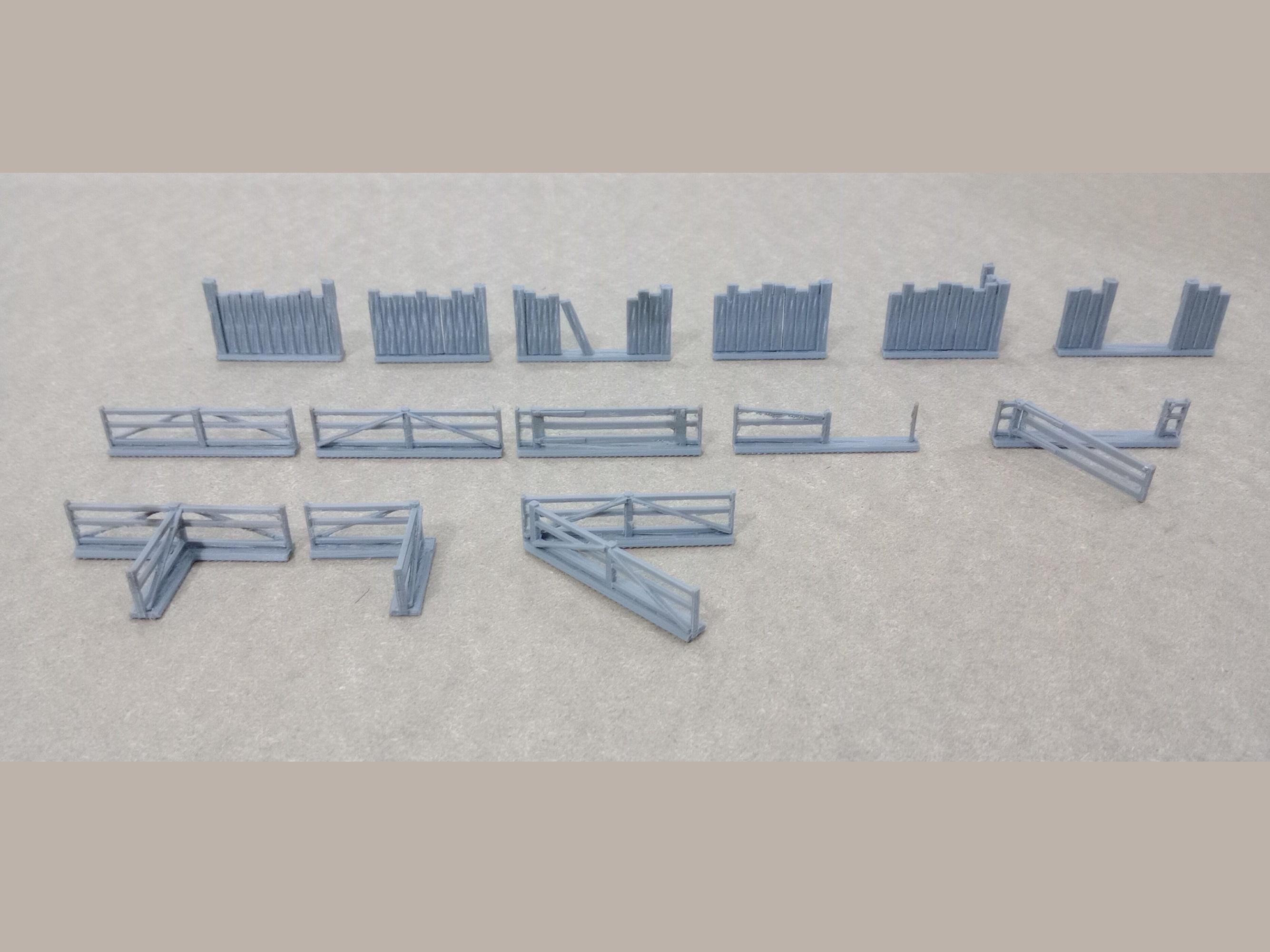 Fences Pack – STL Files for 3D Printing – ACW, Wild West Scenery for ...