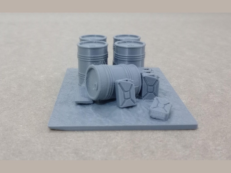 Small Fuel Barrel Dump STL Files for 3D Printing WW2 Scenery for ...
