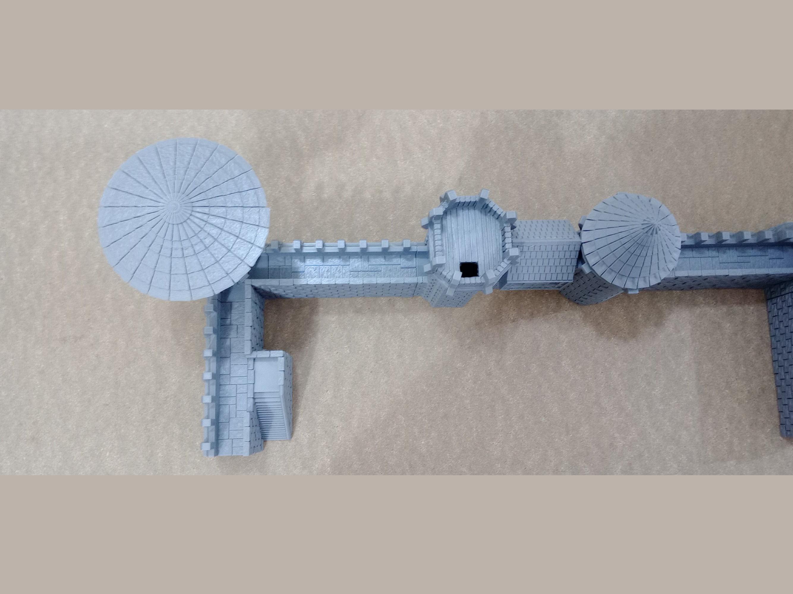 Fortress Walls – STL Files for 3D Printing Medieval, Fantasy Scenery ...