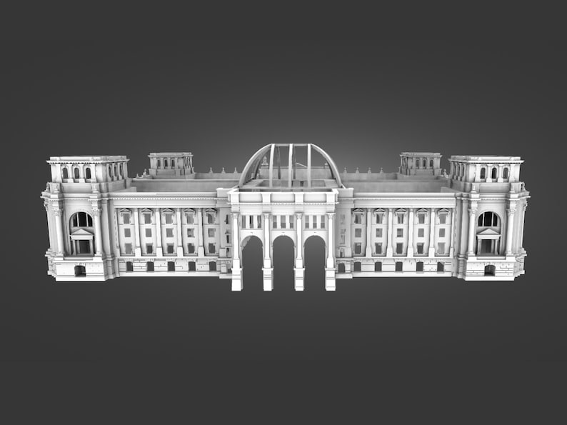 Reichstag Nazi – STL Files for 3D Printing WW2 Miniature Scenery for ...