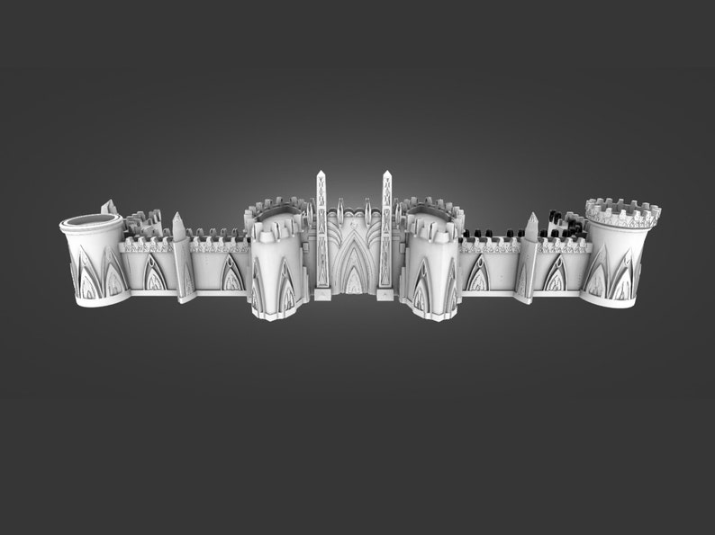 Elven Fortress Fort Castle – STL Files for 3D Printing Fantasy ...