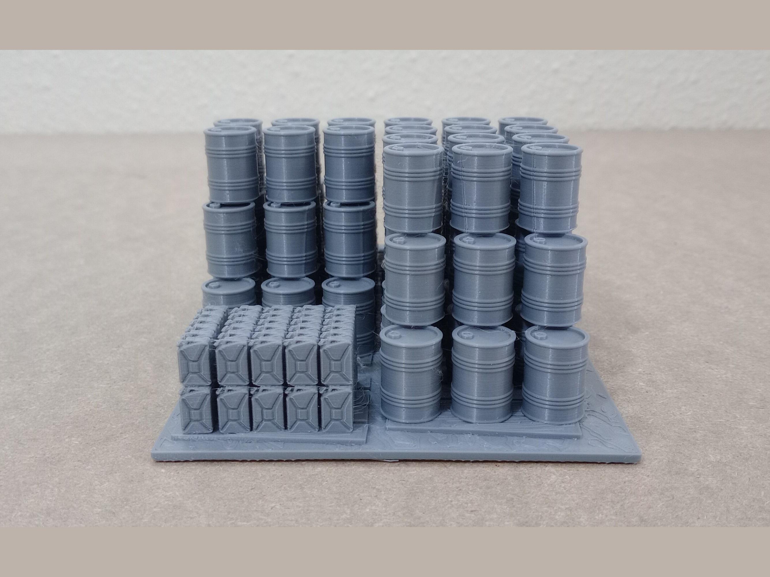 Large Fuel Barrel Dump – STL Files for 3D Printing – WW2 Scenery for ...