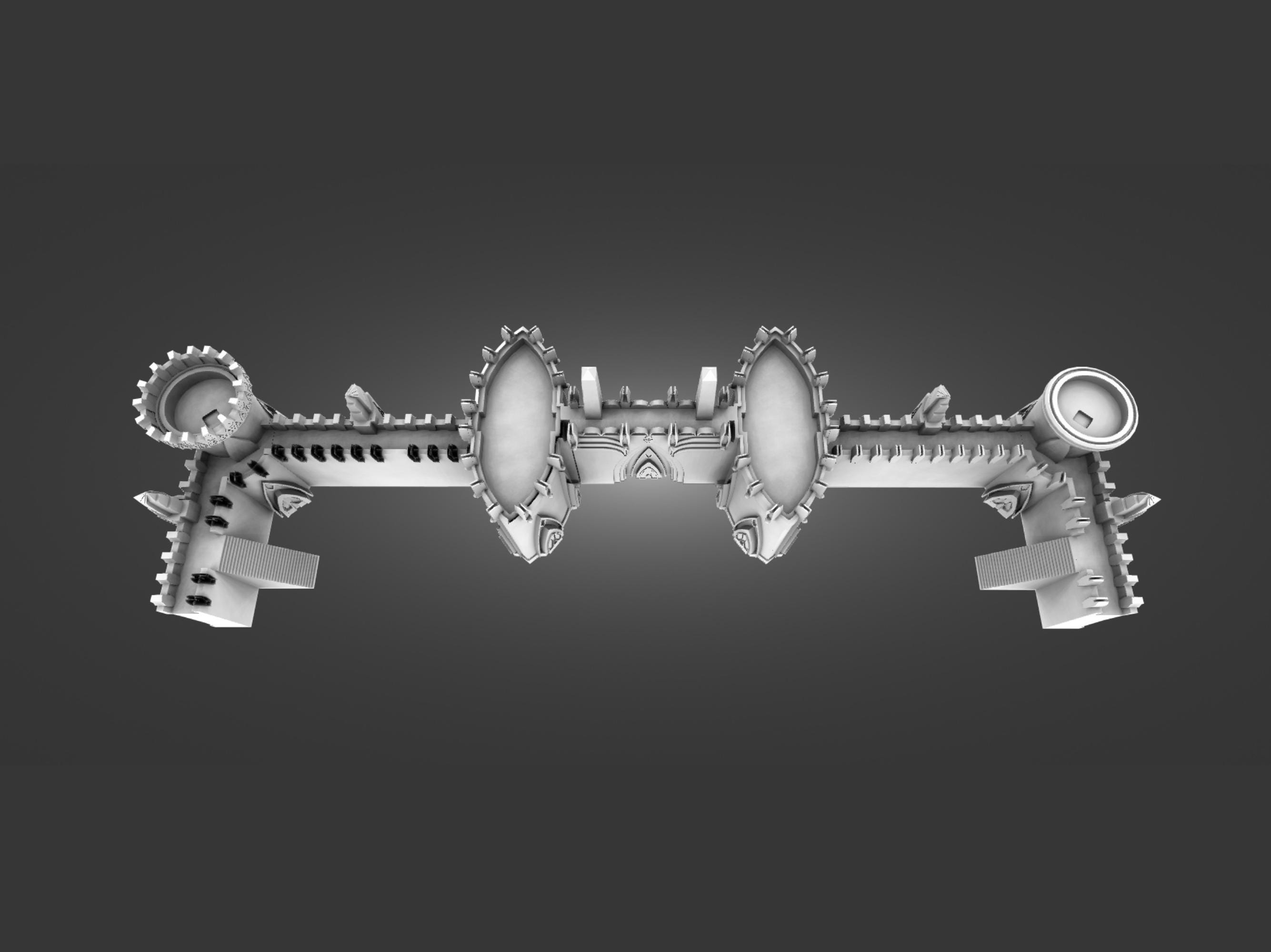 Elven Fortress Fort Castle – STL Files for 3D Printing Fantasy ...