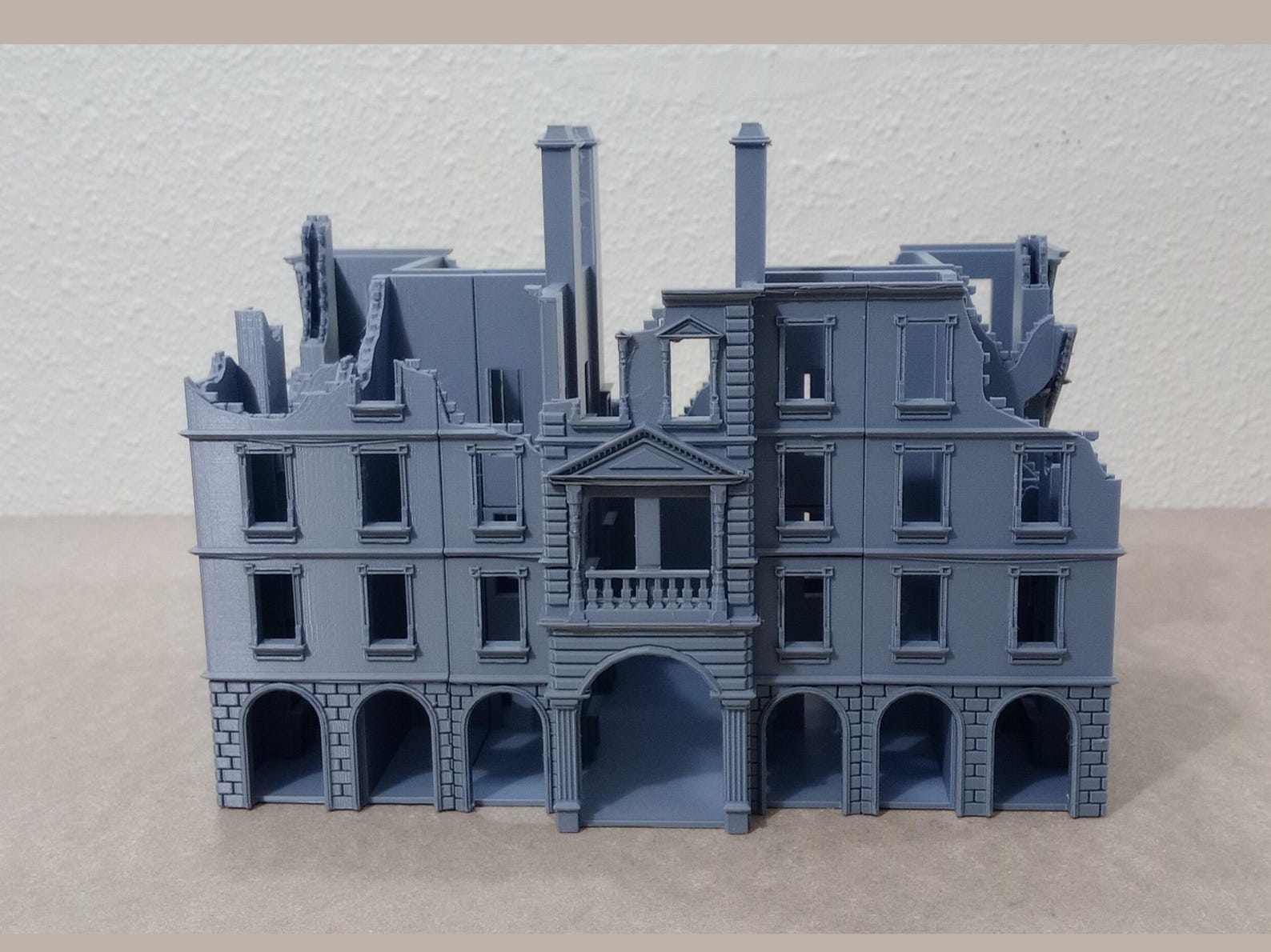 Stalingrad Large Building Ruin STL Files for 3D Printing WW2 Scenery ...