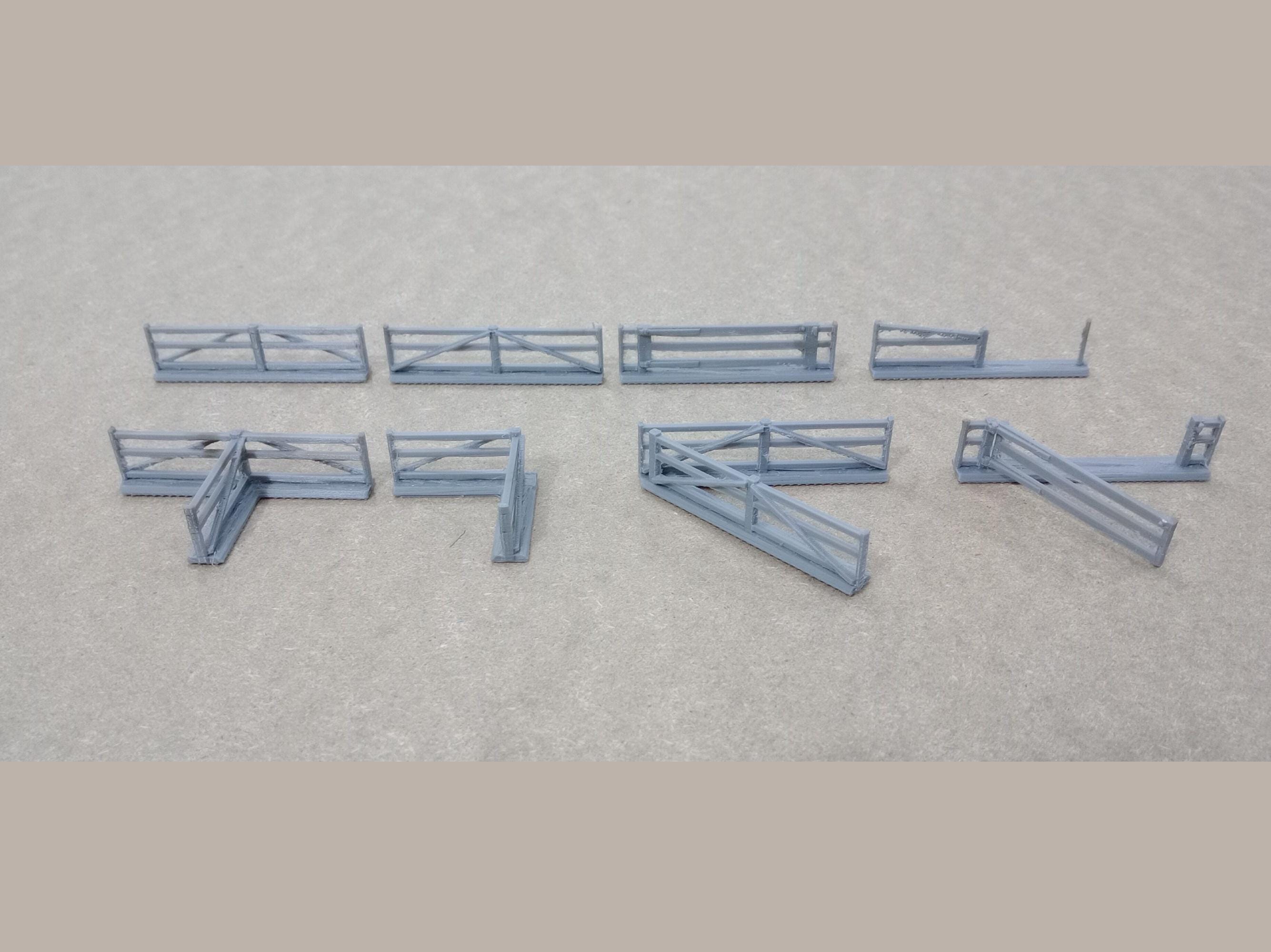 Fences Pack – STL Files for 3D Printing – ACW, Wild West Scenery for ...