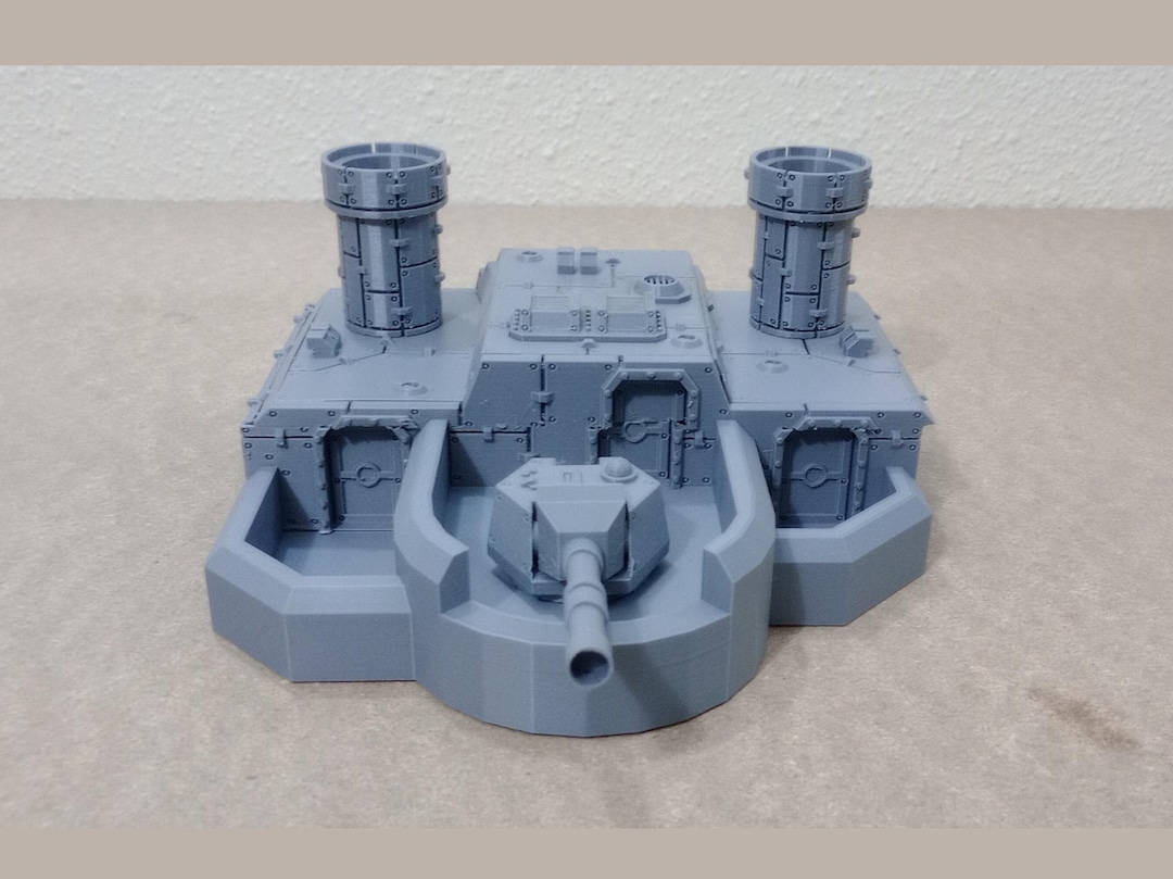 Sci-fi Cannon Bunker – STL Files for 3D Printing Miniature Scenery for ...