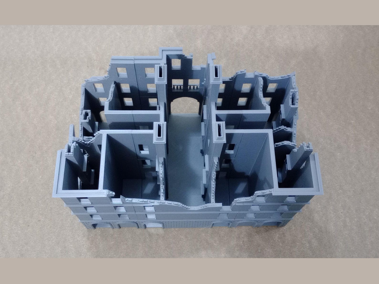 Stalingrad Large Building Ruin STL Files for 3D Printing WW2 Scenery ...