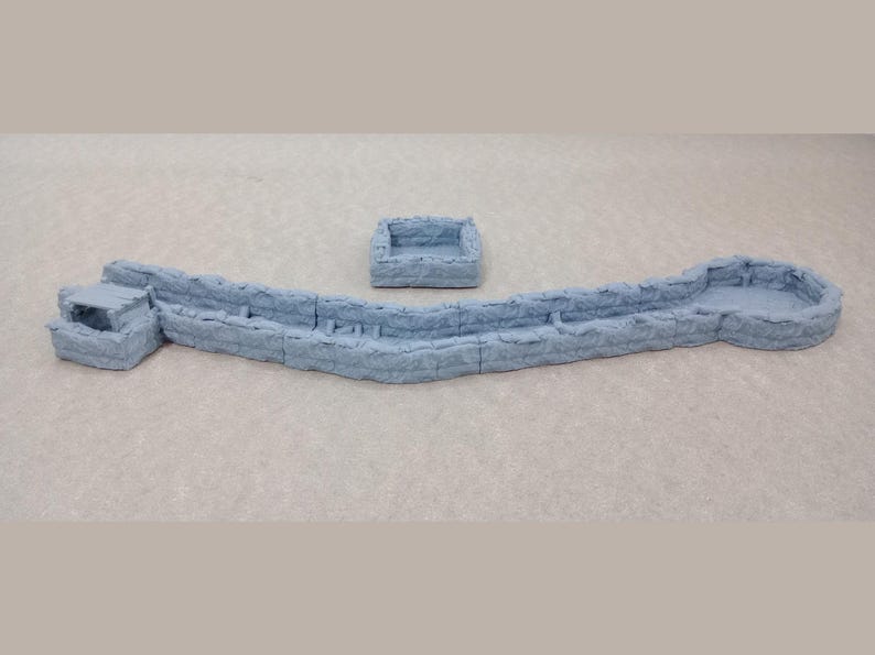 Tobruk Trenches – STL Files for 3D Printing – WW2 Miniature Scenery for ...