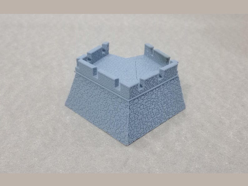 Castle Wall Set STL Files for 3D Printing Medieval, Fantasy Scenery for ...