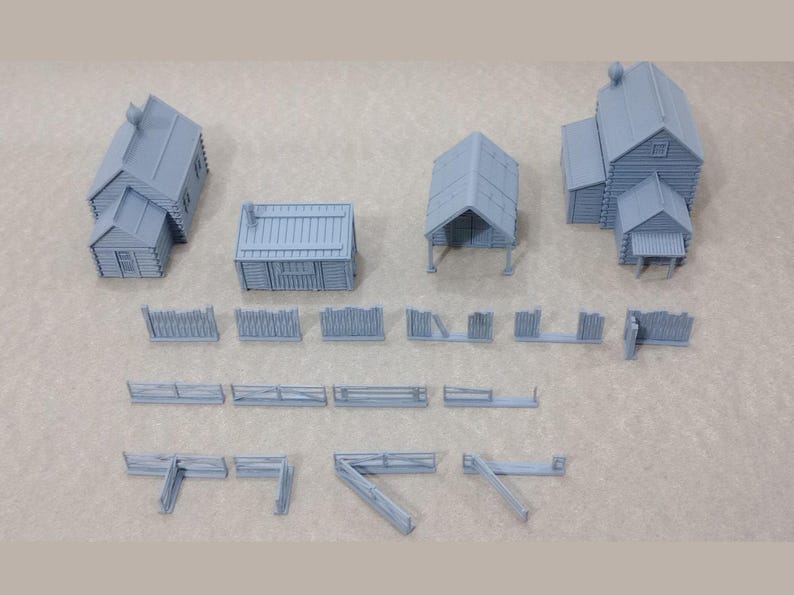 Russian Rural Buildings Pack STL Files for 3D Printing – WW2 Scenery ...