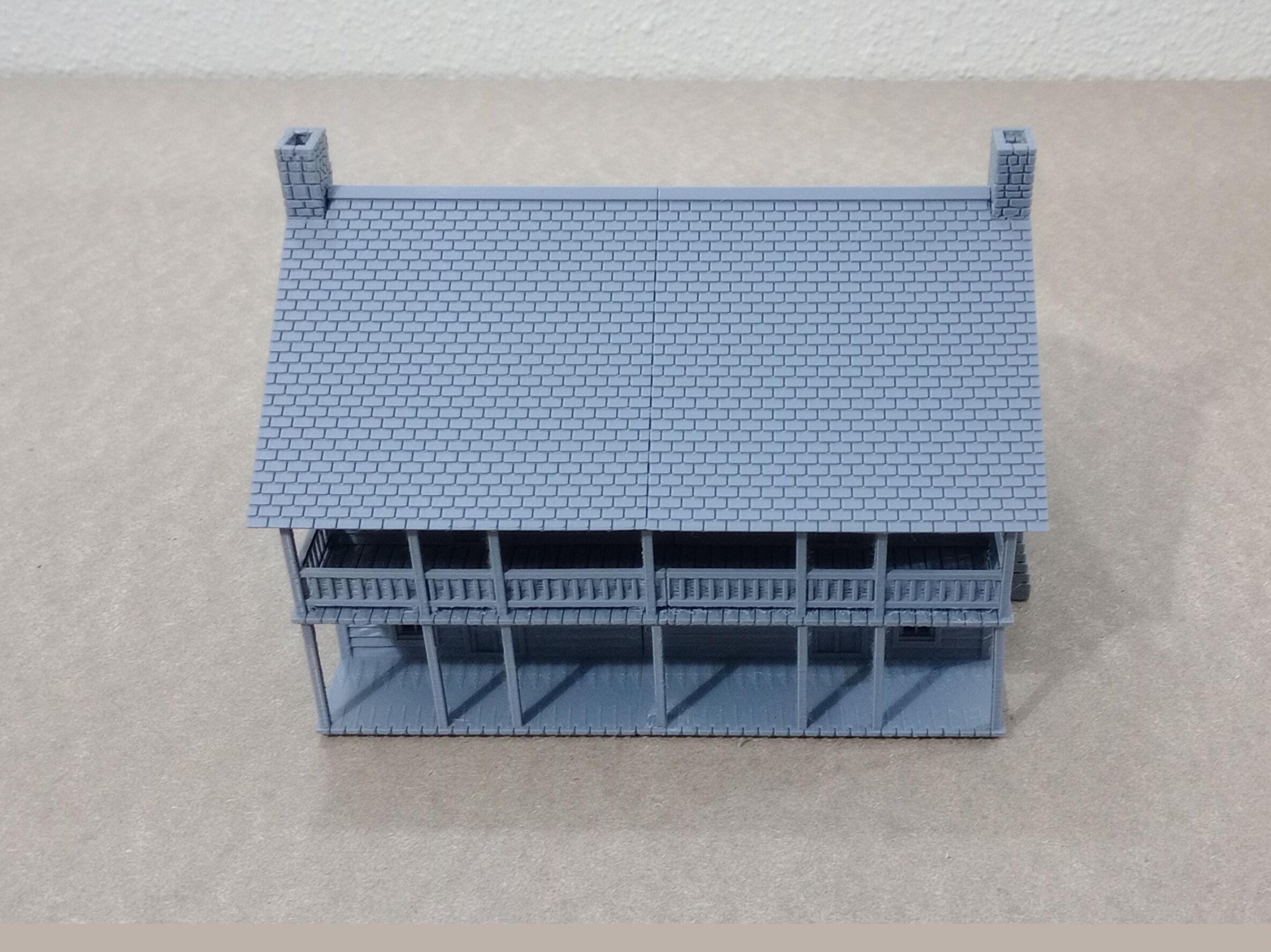 Elkhorn Tavern – STL Files for 3D Printing – ACW Miniature Scenery for ...