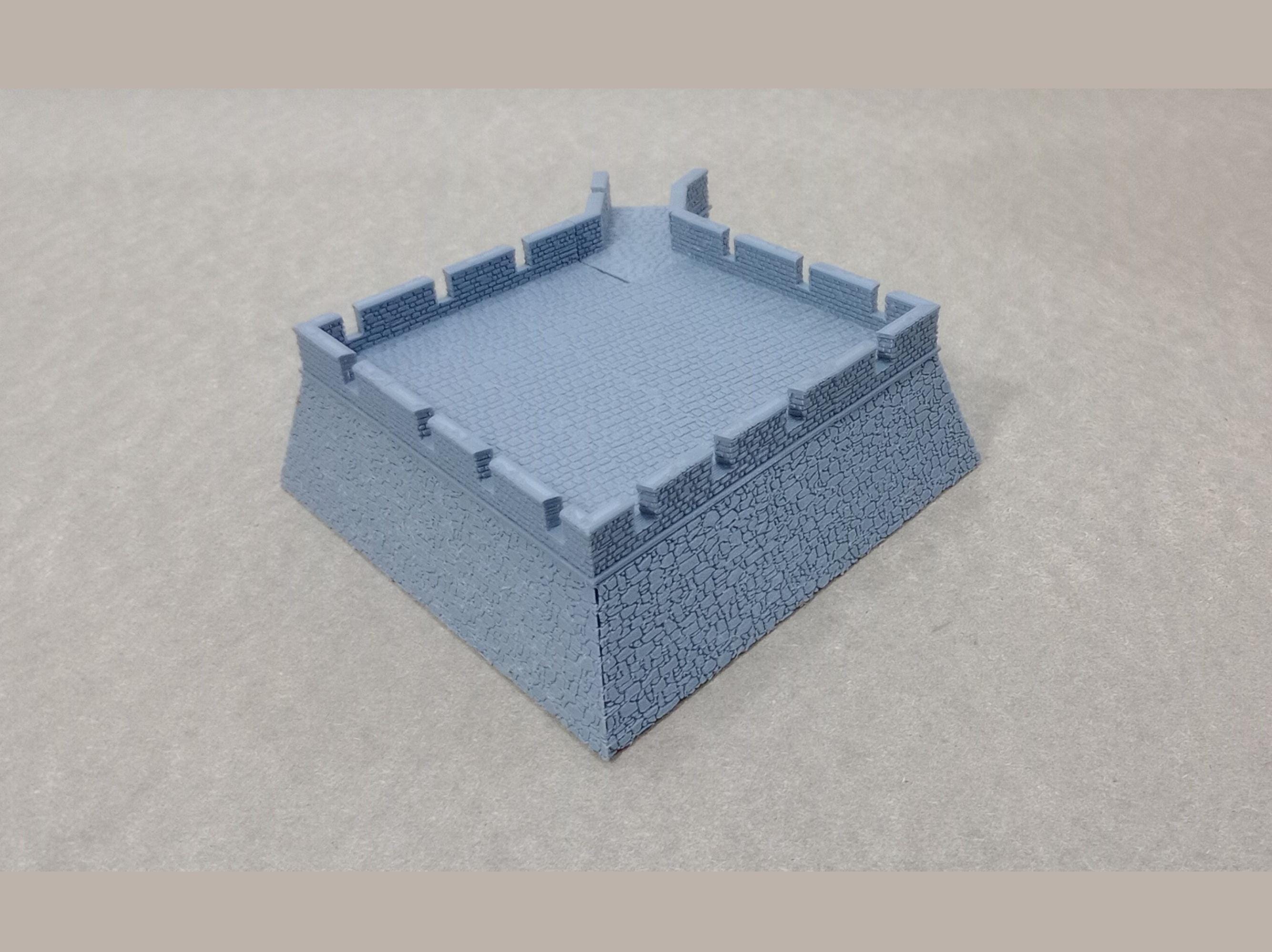 Castle Wall Set STL Files for 3D Printing Medieval, Fantasy Scenery for ...