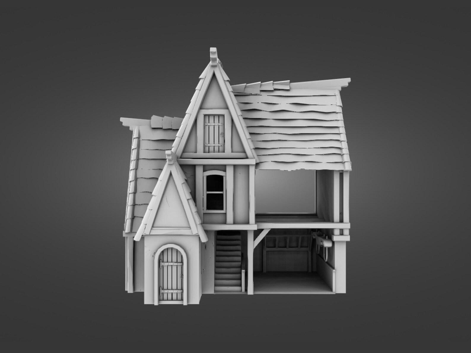 Stable – STL Files for 3D Printing – Medieval, Fantasy Miniature ...