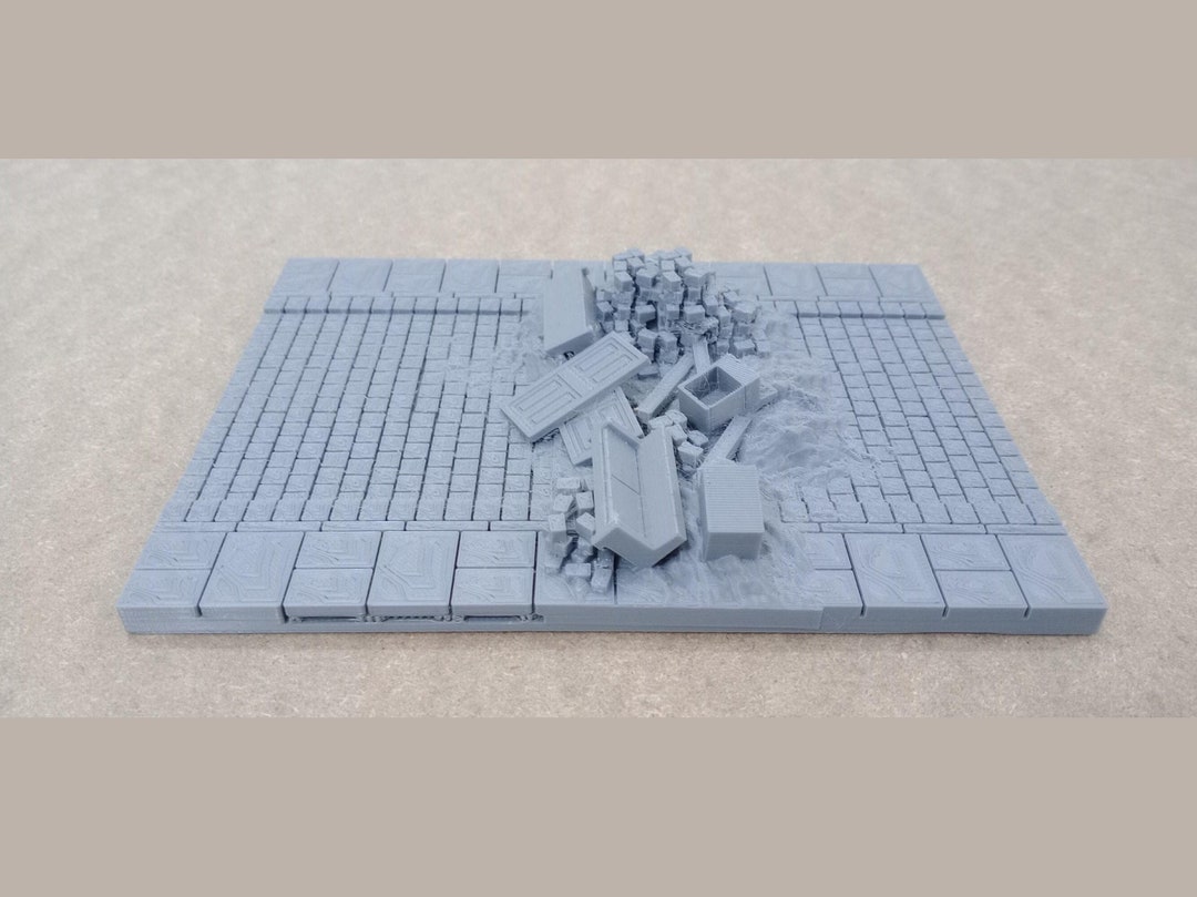 Berlin City Defence Rubbles Barricade STL File for 3D Printing WW2 ...
