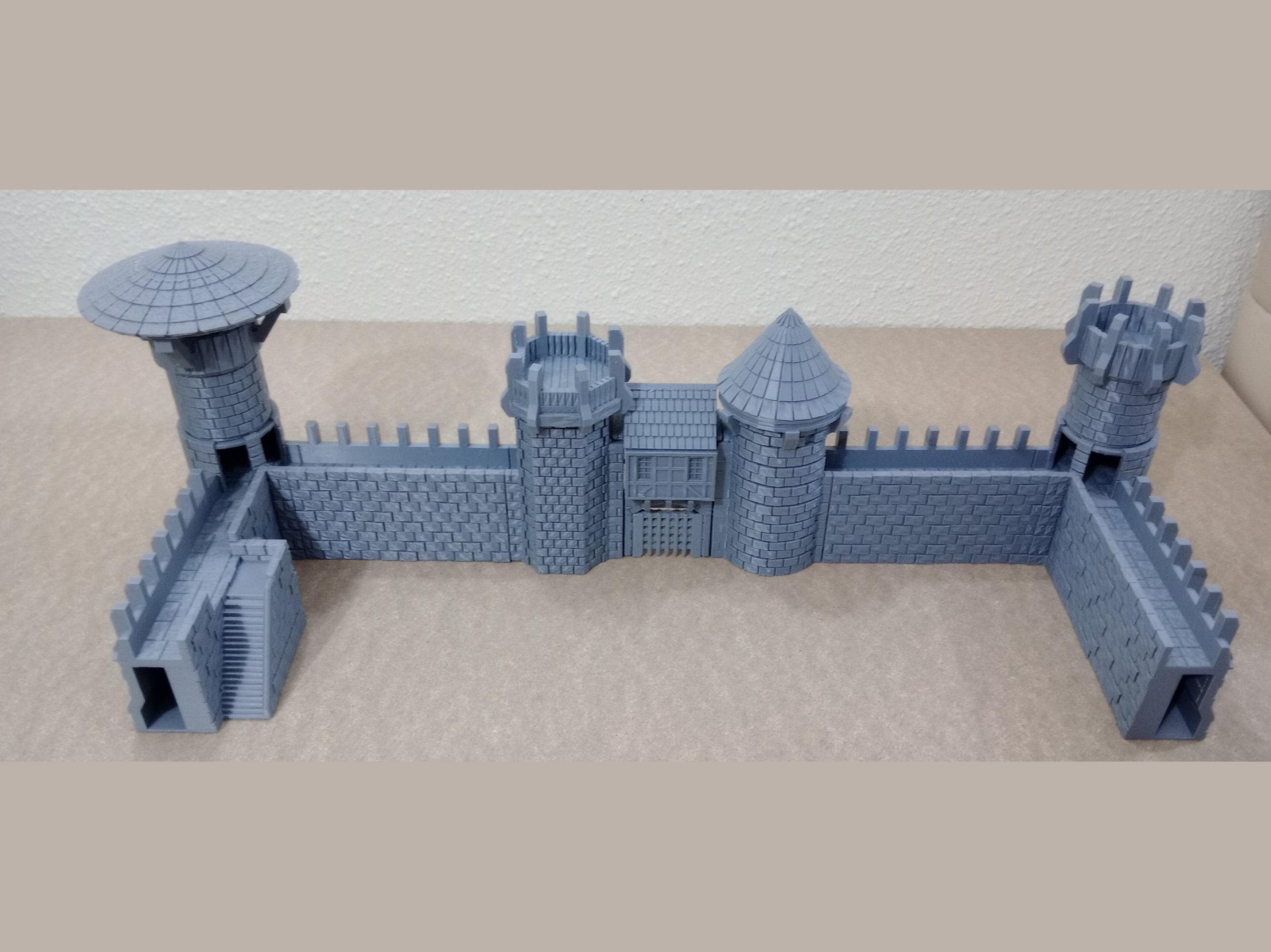 Fortress Walls – STL Files for 3D Printing Medieval, Fantasy Scenery ...