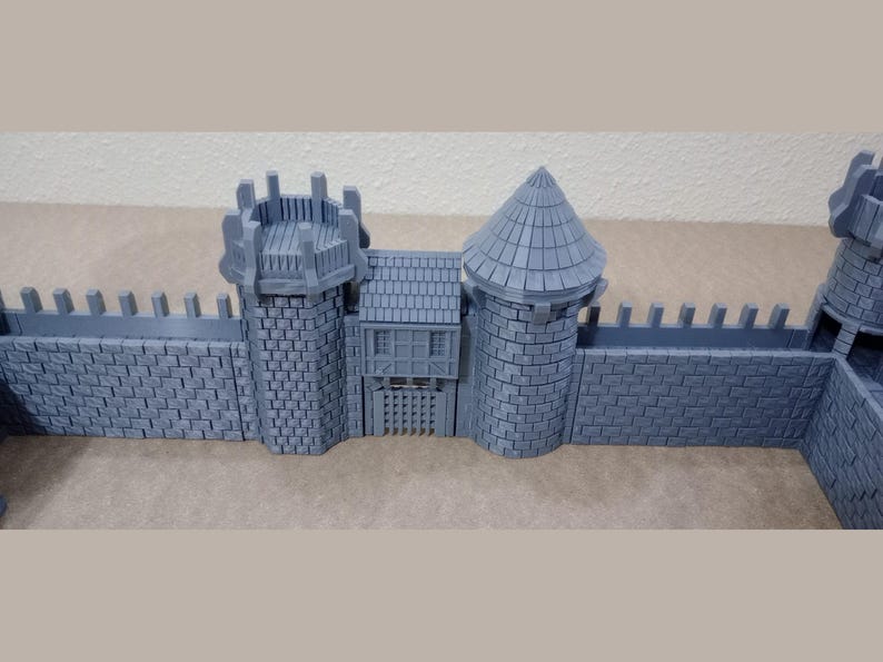 Fortress Walls – STL Files for 3D Printing Medieval, Fantasy Scenery ...