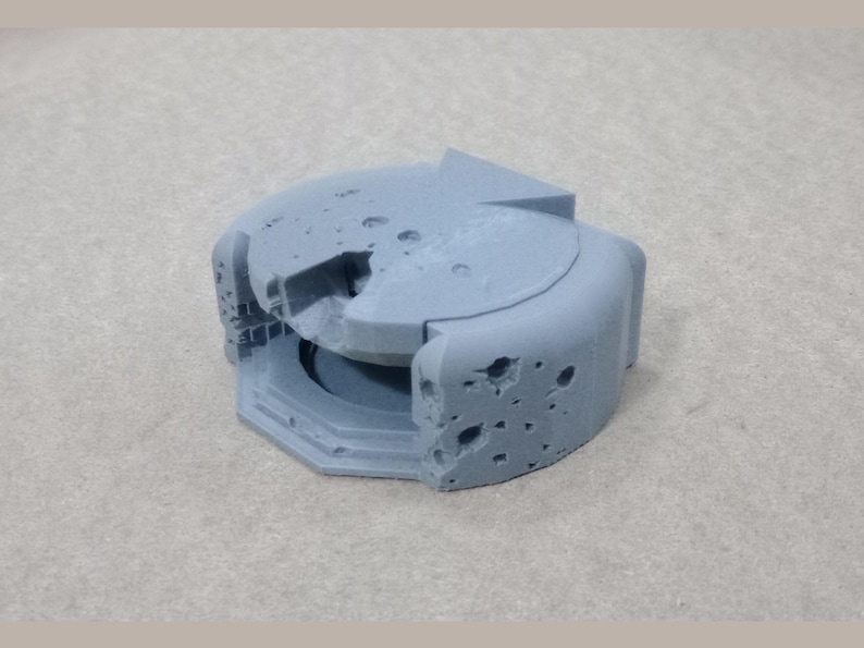 Damaged Pak Cannon Bunker – STL Files for 3D Printing – WW2 Scenery for ...