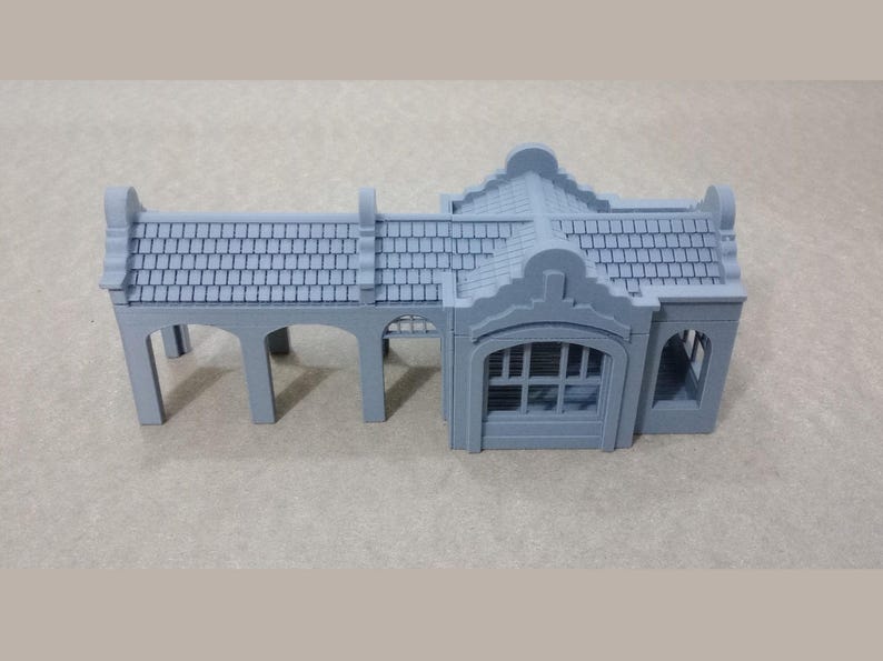 El Paso Train Station STL Files for 3D Printing ACW Wild West Scenery ...