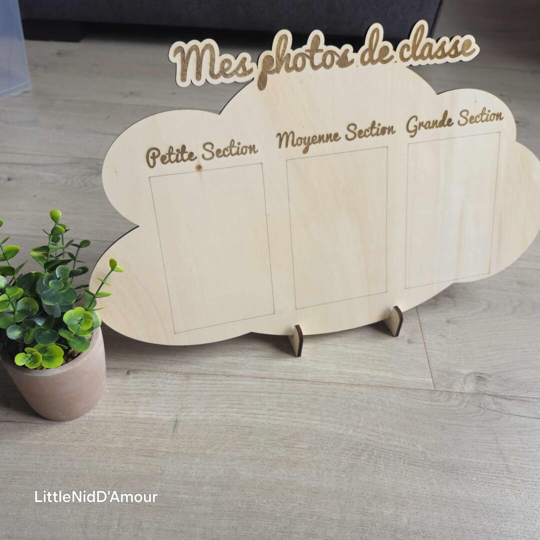 Cloud Photo Frame - Nursery Wall Frame or Freestanding | Size 48x29 Cm ...