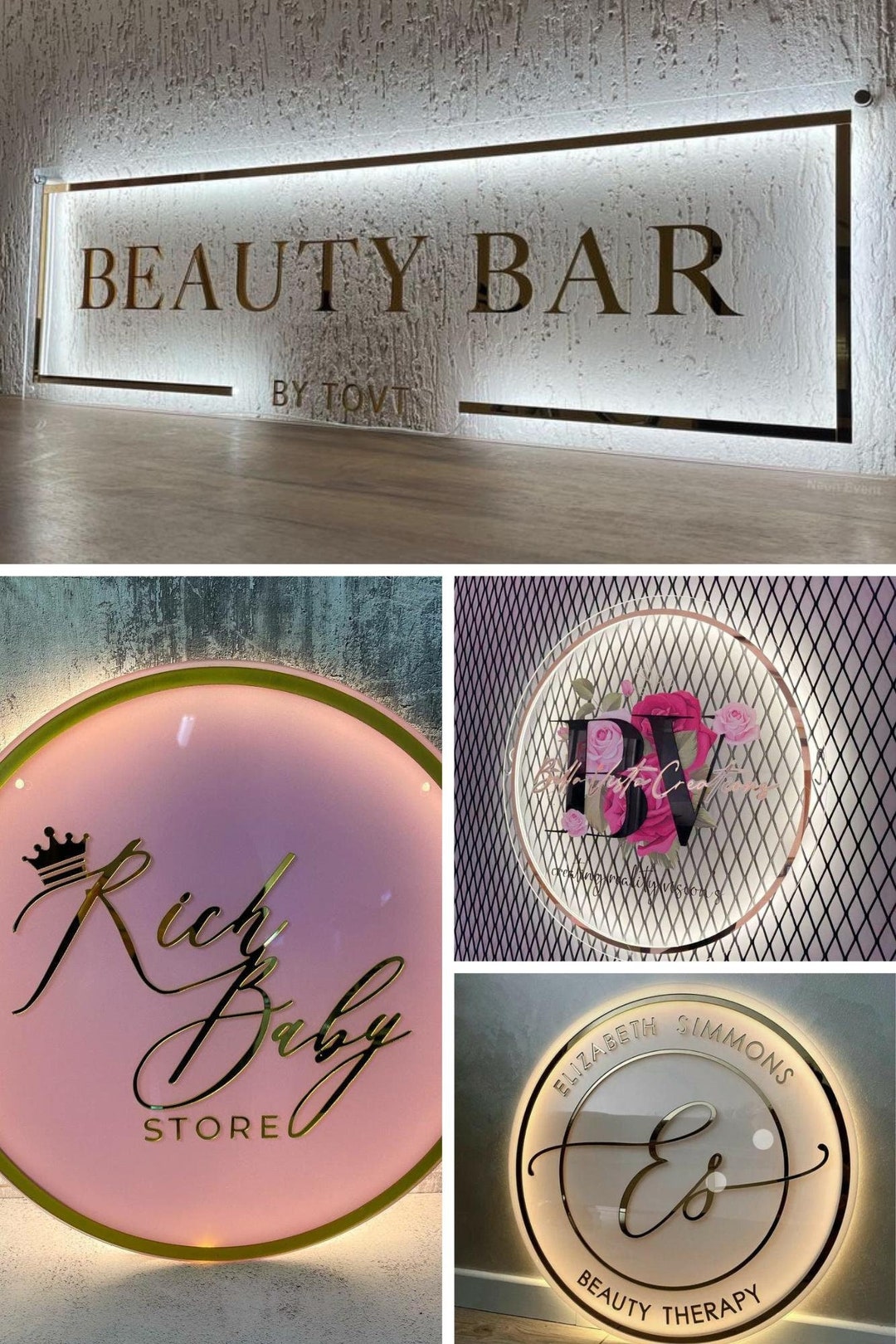 Custom Acrylic Sign, Wall Light Box, Neon Sign, Outdoor Acrylic Sign ...