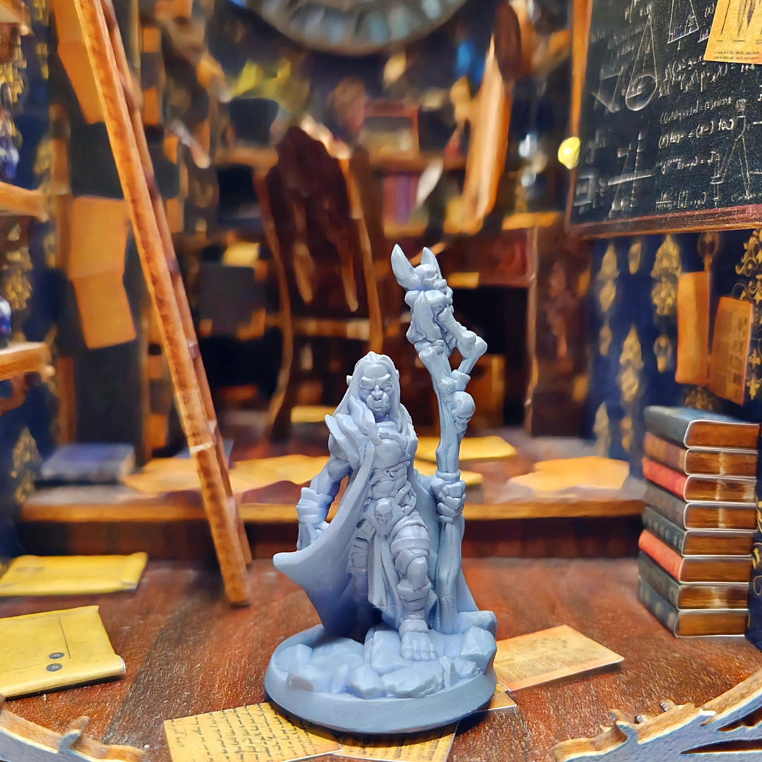 Orc Shaman 3D Printed Fantasy Miniatures for Dnd, Tabletop RPG ...