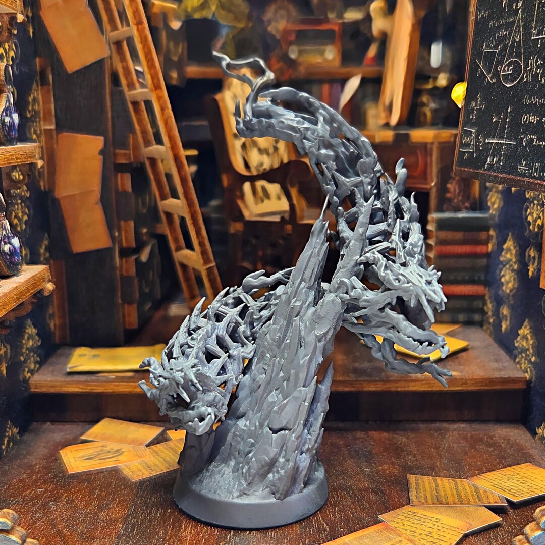 Undead Ice Serpents - 3D Printed Fantasy Miniatures Dnd Mini, Tabletop ...