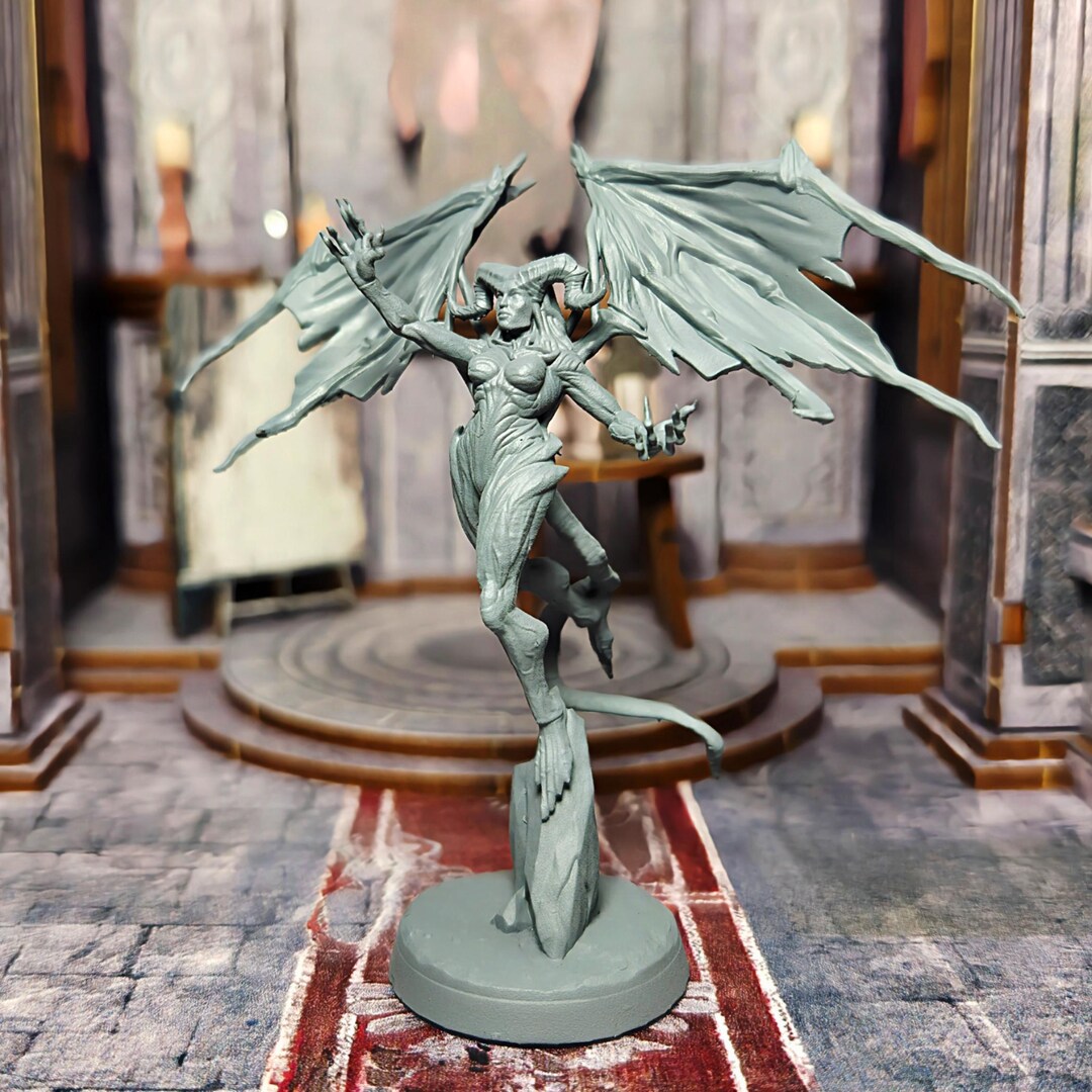 Female Succubus Dnd Miniature: Seductive Demoness Figurine for D&D ...