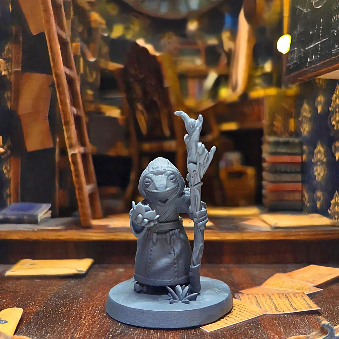 Grung Druid - Fantasy 3D Printed Miniatures for Dnd, Tabletop Rpgs, and ...