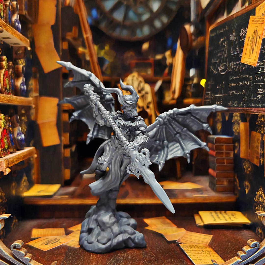 Avatar of Bahamut - 3D Printed Fantasy Miniatures for Dnd & Tabletop ...