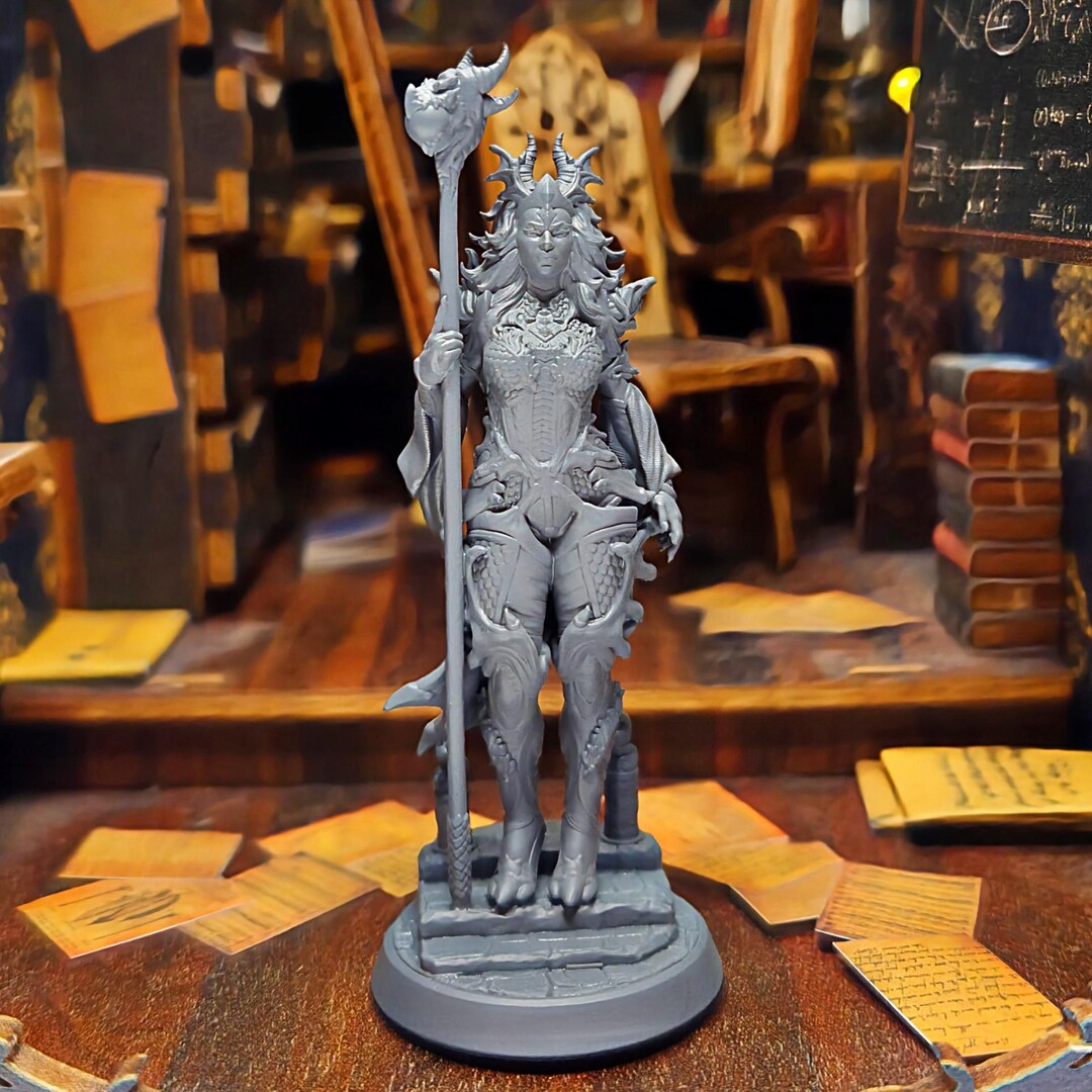 Human Draconic Warlock - 3D Printed Fantasy Miniatures for Dnd and ...