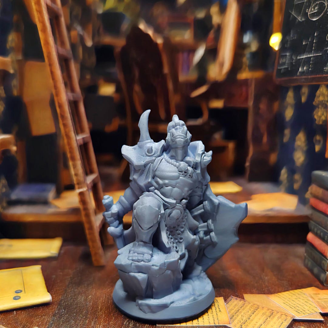 Orc Clan Leader Miniature - Dnd Fantasy Tabletop RPG Figure, Dungeons ...