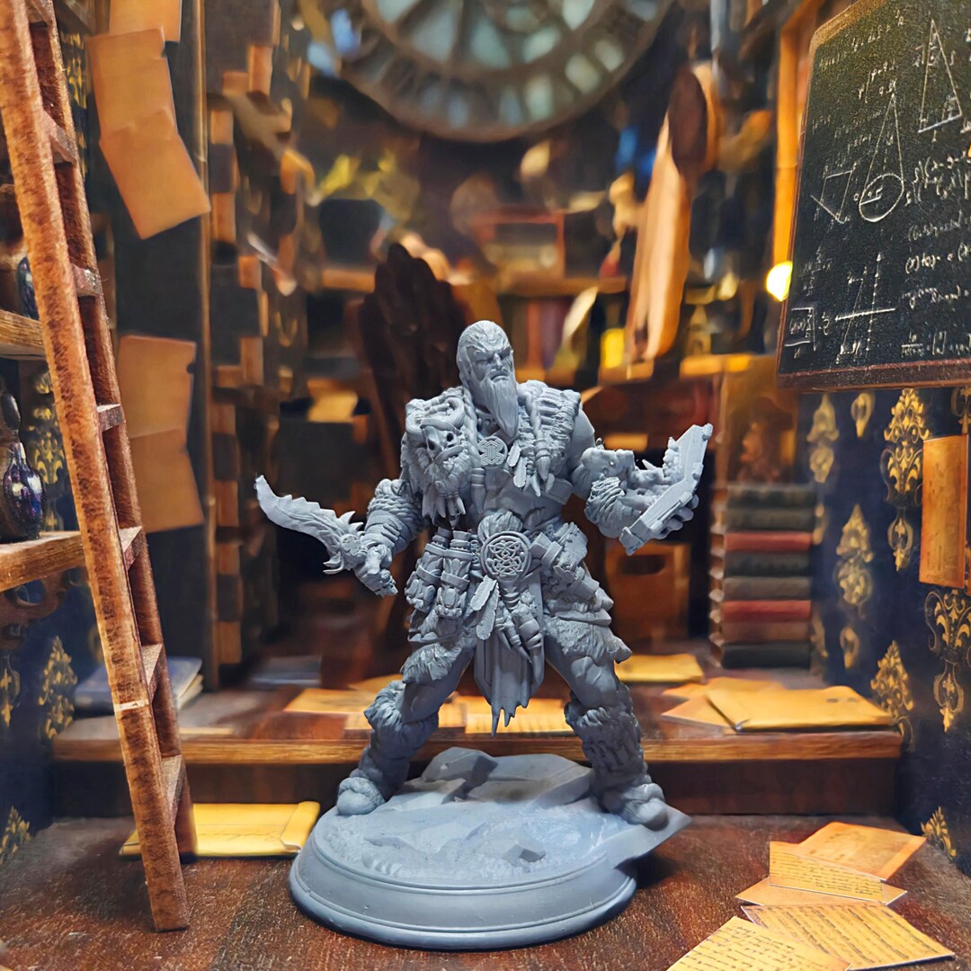 Dwarf Warlock - 3D Printed Fantasy Miniatures for Dnd & Tabletop Gaming ...