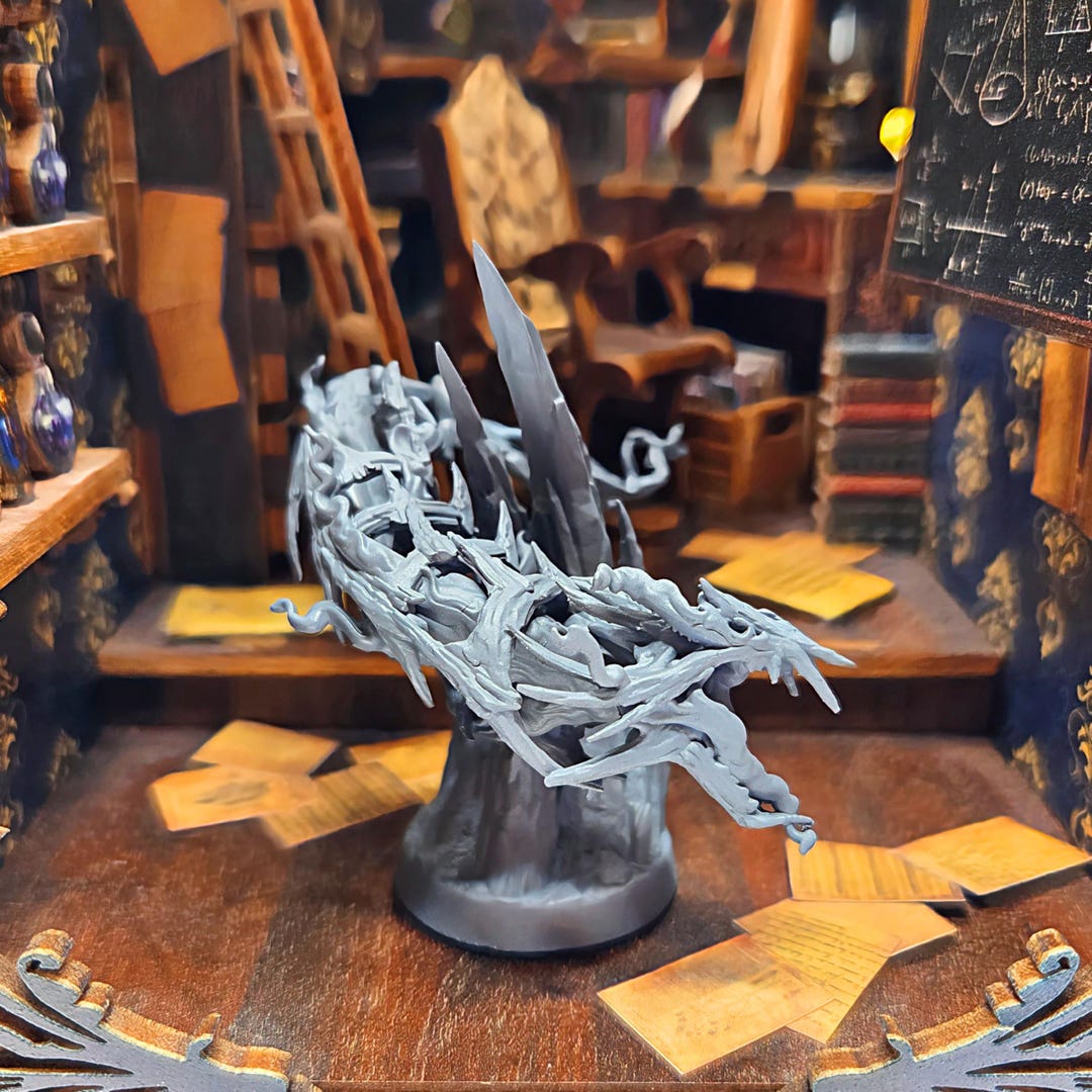 Undead Ice Serpent - 3D Printed Dnd Mini Fantasy Miniatures for Dnd ...