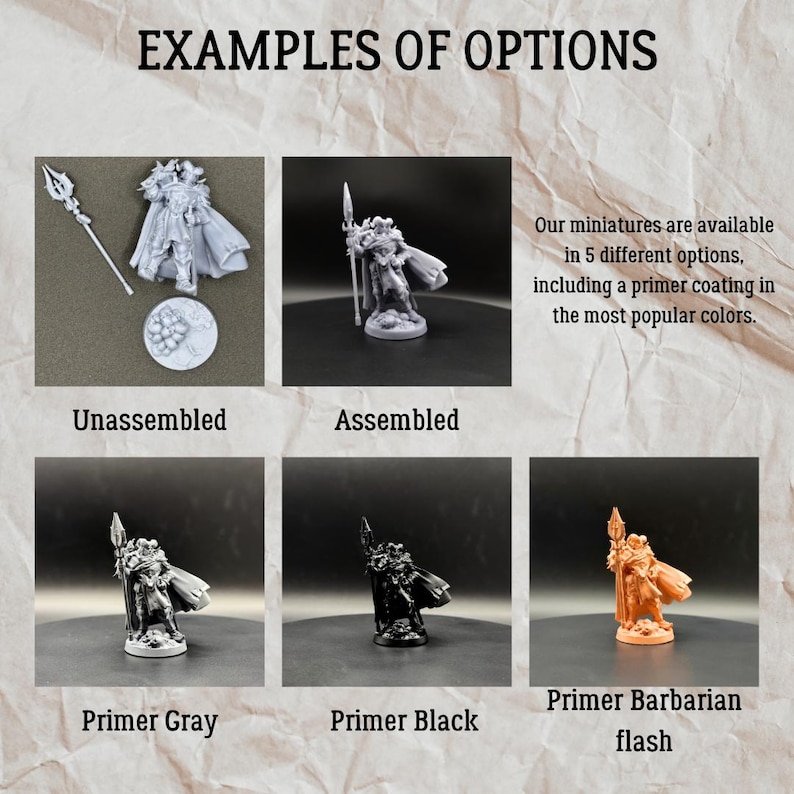 Fire Mage Human Miniature - Dnd Wizard Figurine for Tabletop RPG ...