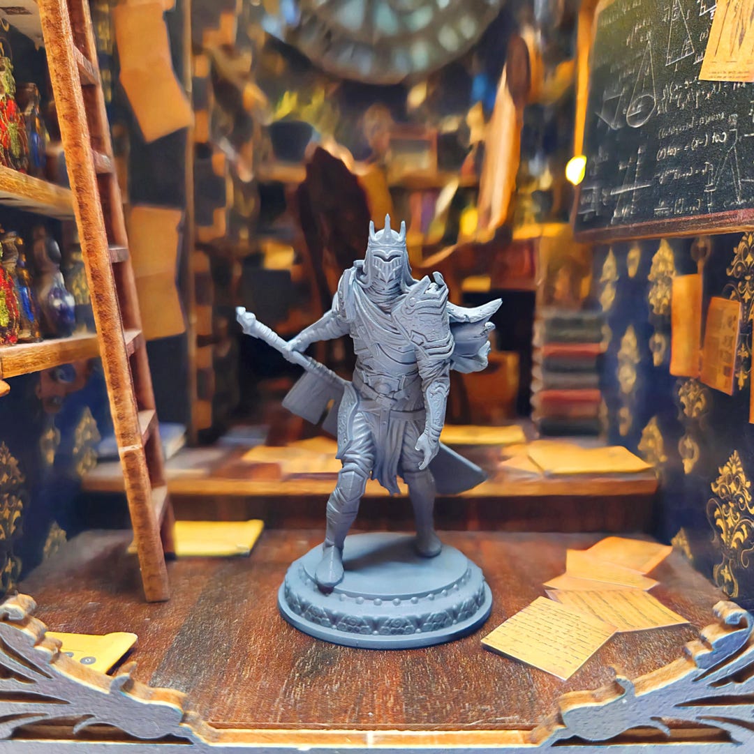 Human Fighter - 3D Printed, Fantasy Miniatures for Dnd, Tabletop Rpgs ...