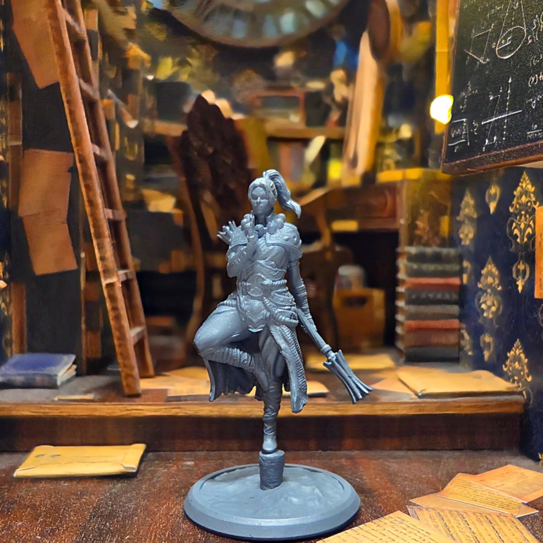 Human Monk - 3D Printed Dungeons & Dragons Miniatures - Tabletop RPG ...
