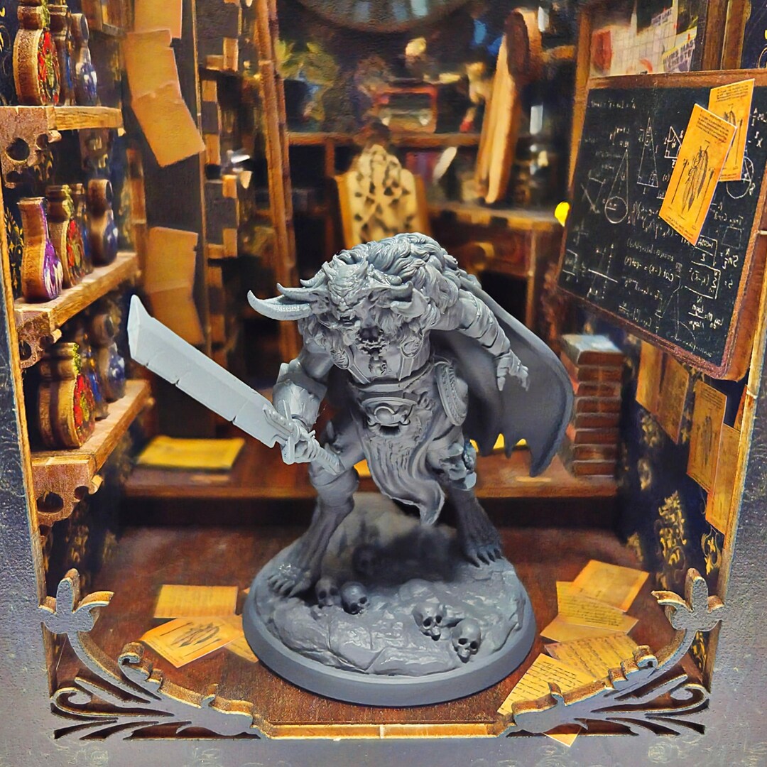Ancient Demon Miniature: Dnd Fantasy Tabletop RPG Figure for Dungeons ...