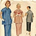 Mccalls 9562 Vintage 50s Maternity Pattern - Skirt and Over Blouse - 30 ...