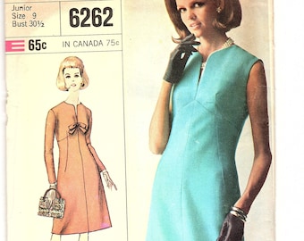 Vintage Junior / Teen Girls Dress Pattern Simplicity 7456 - Etsy