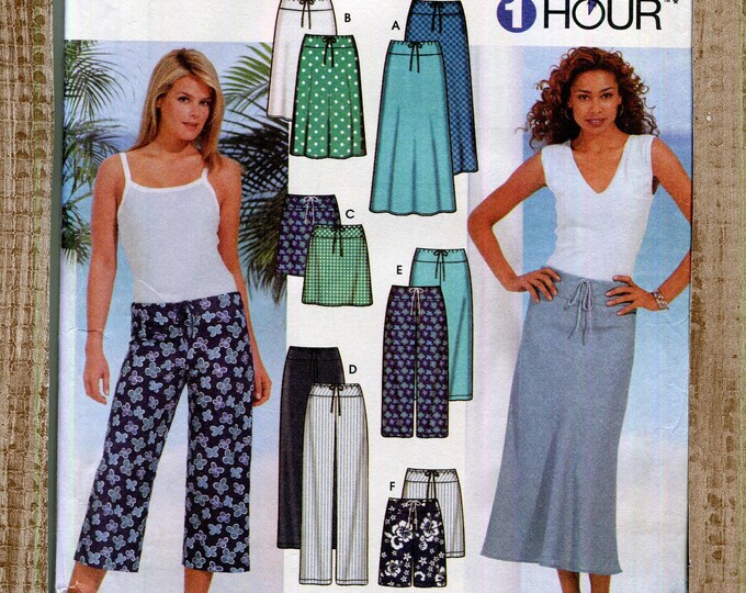 Simplicity 7229 UNCUT 1 Hour Pants and Skirts Pattern in 3 Lengths by ...
