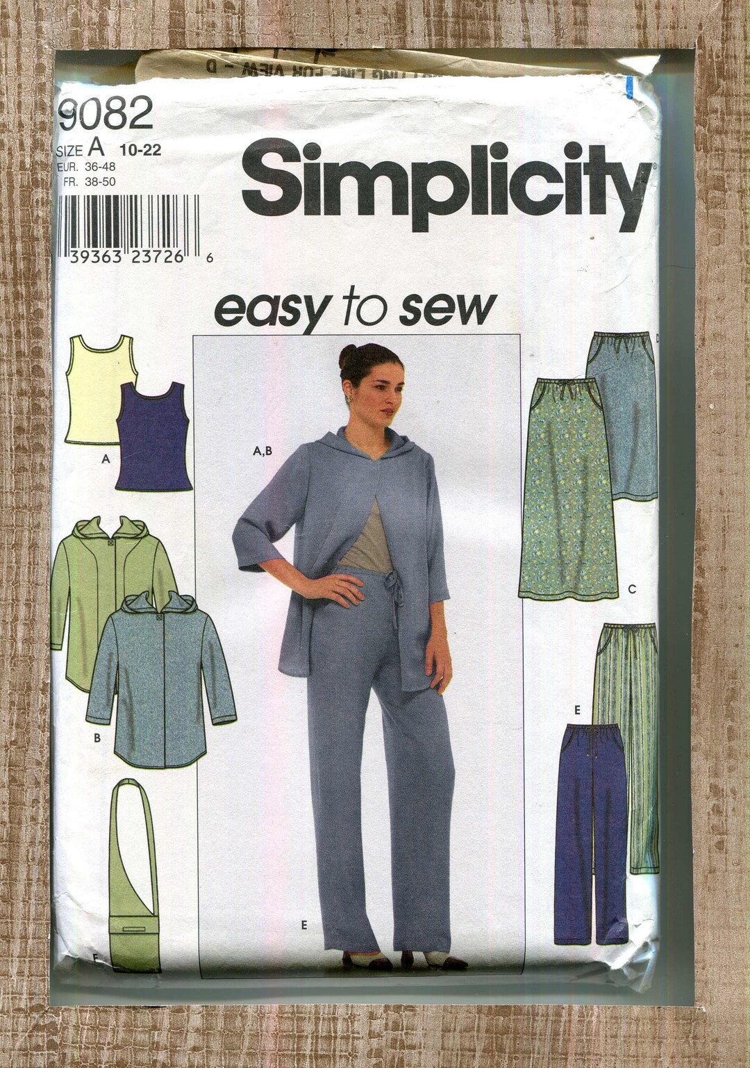 Simplicity 9082 Casual Separates Wardrobe Pattern Skirt, Pants. Bag ...
